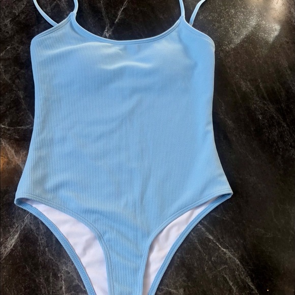 Swim | Baby Blue One Piece Swimsuit | Poshmark